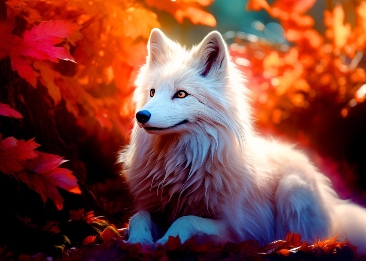 'Fantasy Fox' Poster, picture, metal print, paint by Uranus Artist ...