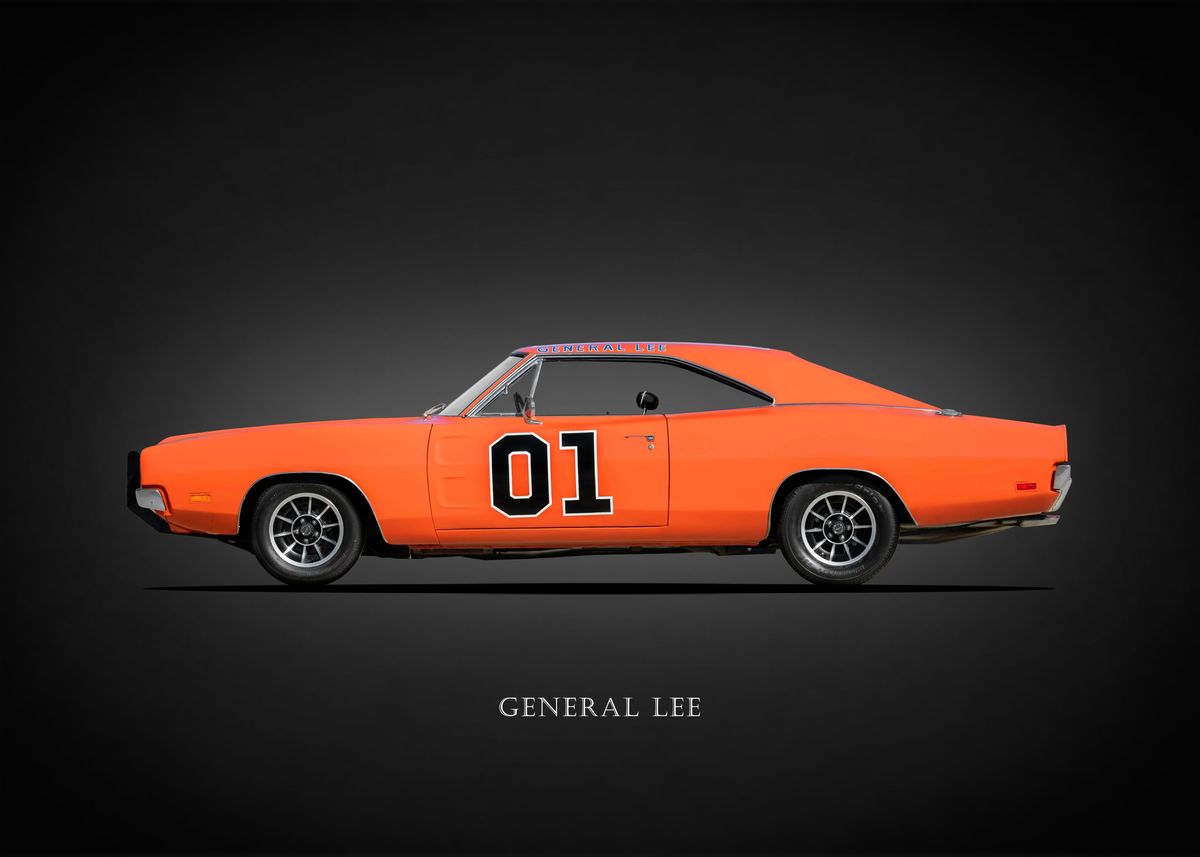 'The General Lee' Poster, picture, metal print, paint by RogueDesign ...