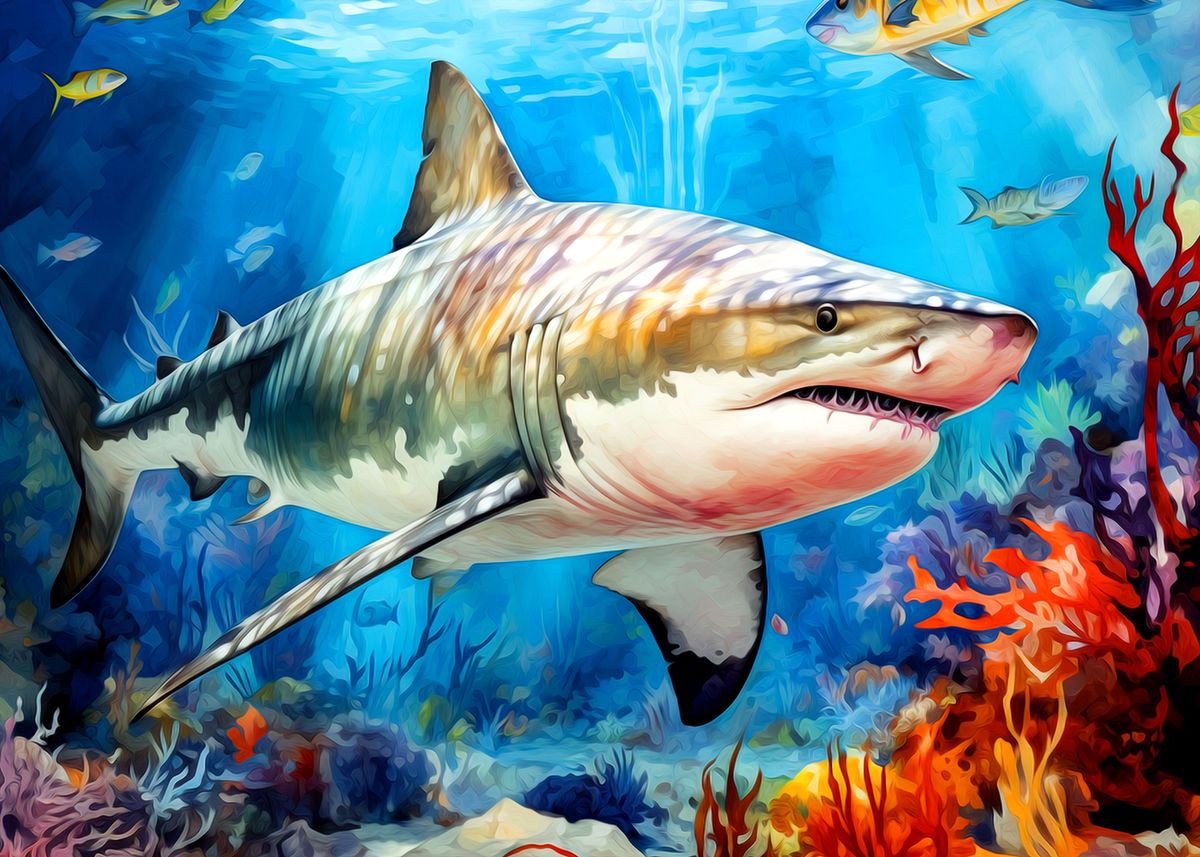 'Shark' Poster by sona tranlis | Displate