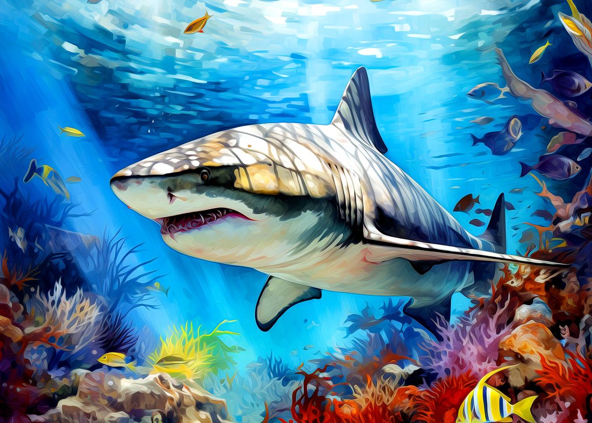 'Shark' Poster by sona tranlis | Displate