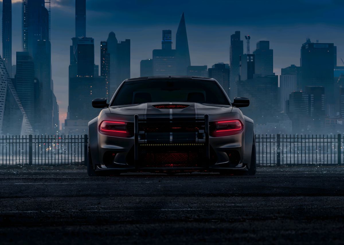 'Dodge Charger Hellcat ' Poster, picture, metal print, paint by auto ...