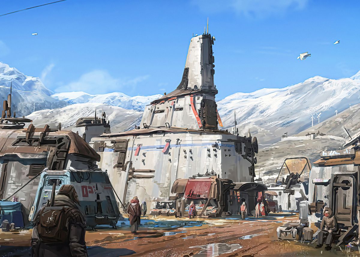 'Akila' Poster, picture, metal print, paint by Starfield Game | Displate