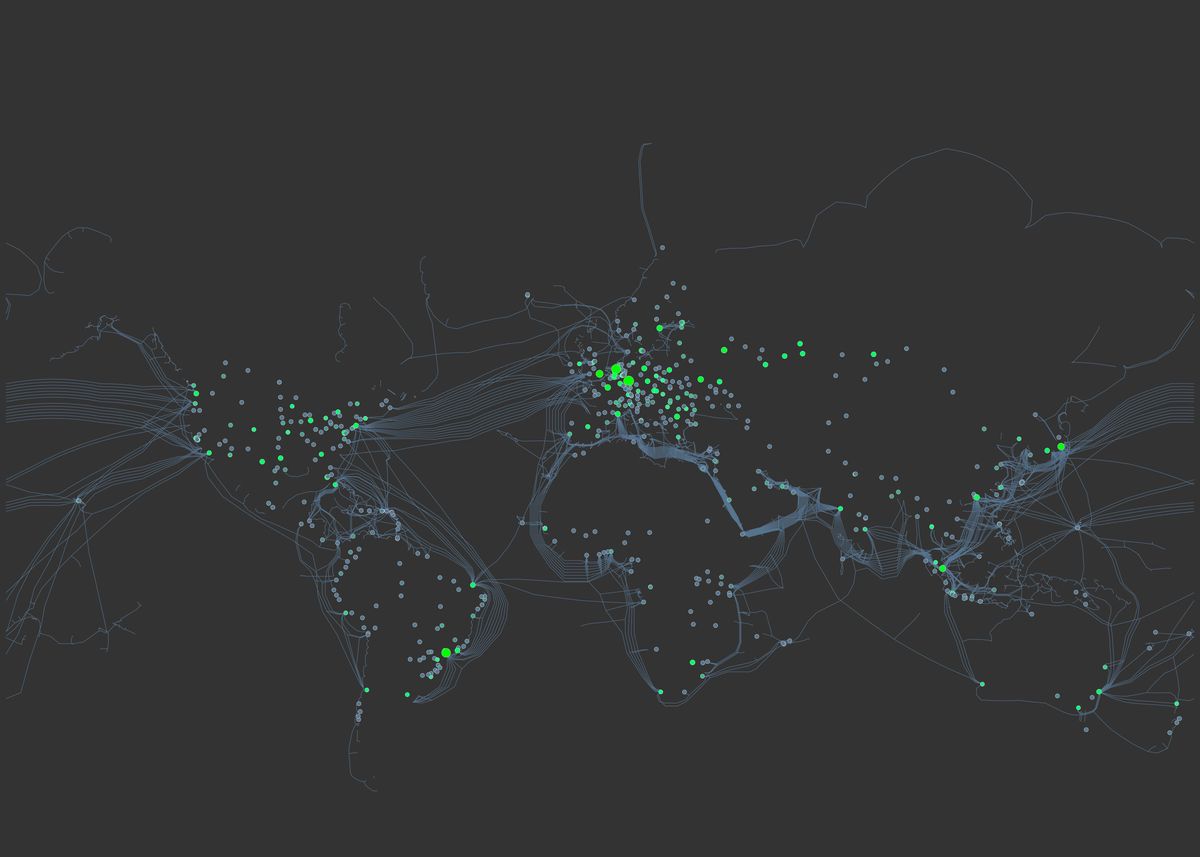 'Map of the Internet' Poster, picture, metal print, paint by Nerdy ...