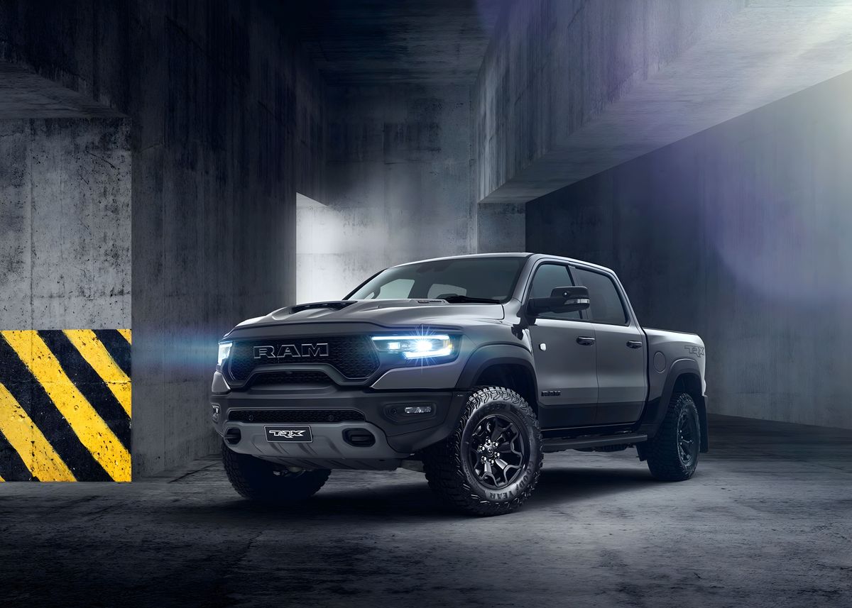 'Ram 1500 TRX' Poster, picture, metal print, paint by auto cars | Displate