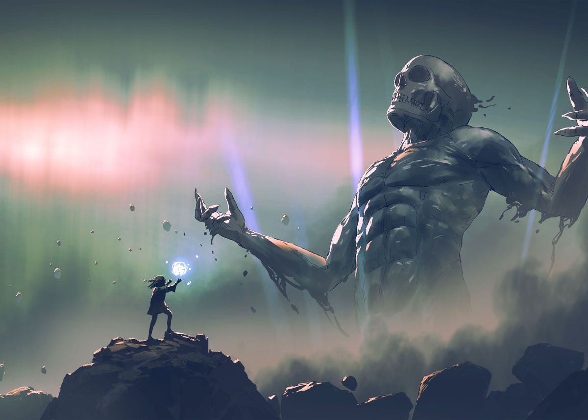 'Summoning Creature' Poster by Tutur Pangestu | Displate