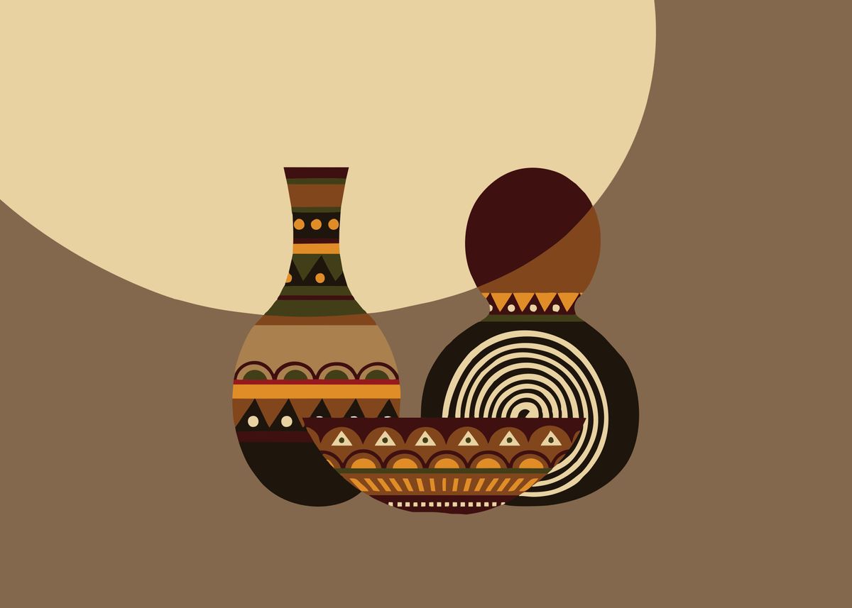 'African Calabash Gourds' Poster by MAD DOG | Displate
