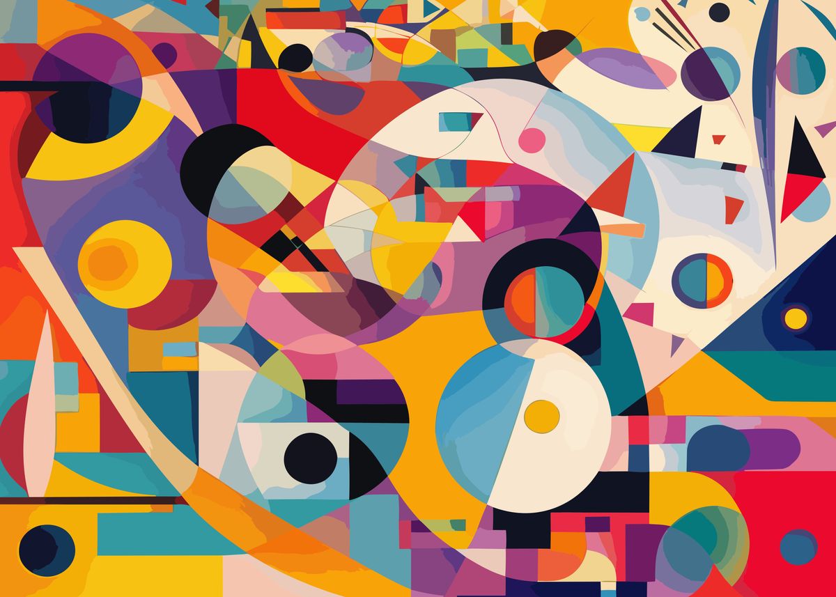 'Abstract color palettes' Poster, picture, metal print, paint by ...