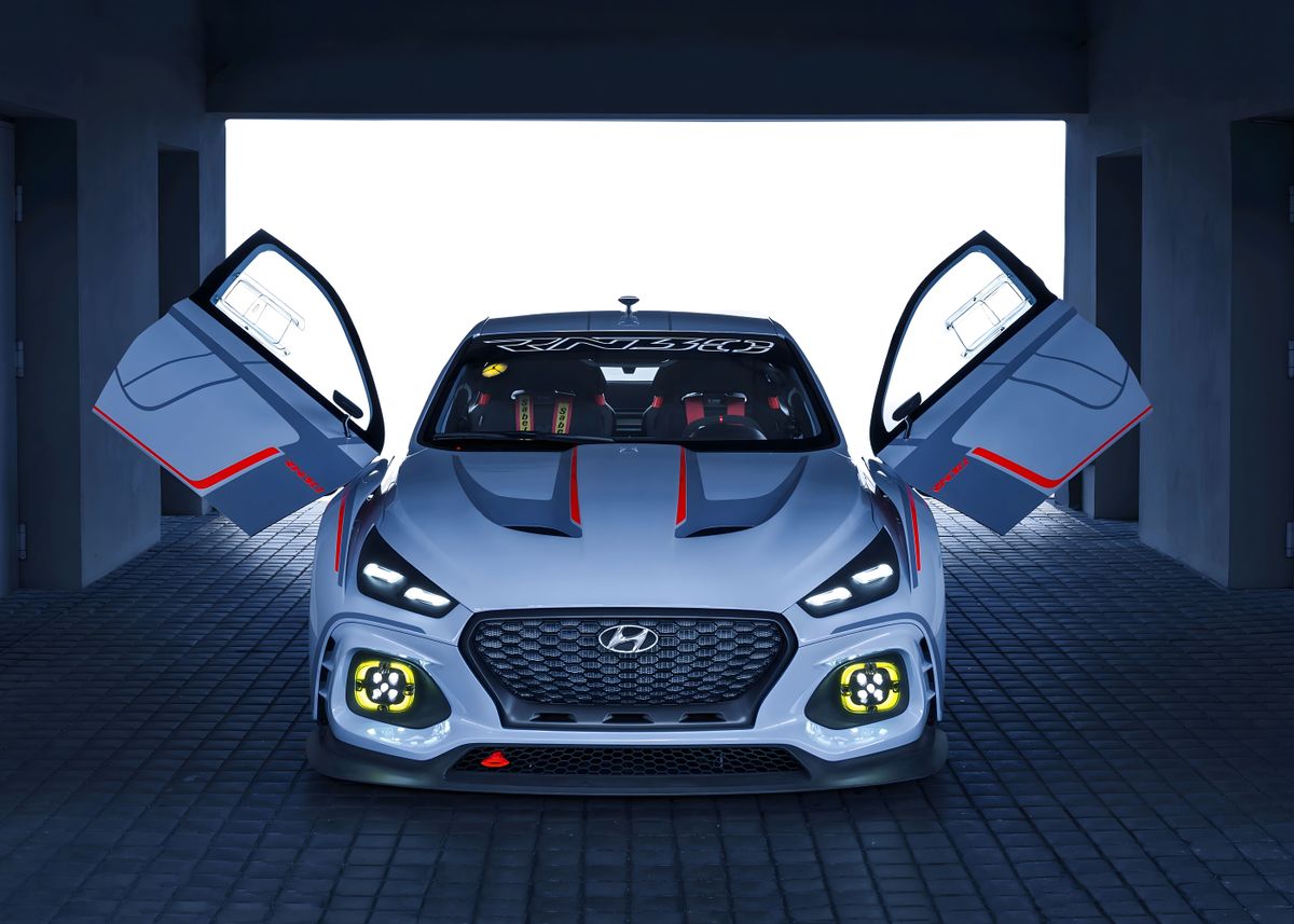 'Hyundai RN30' Poster, picture, metal print, paint by Va Mitha | Displate