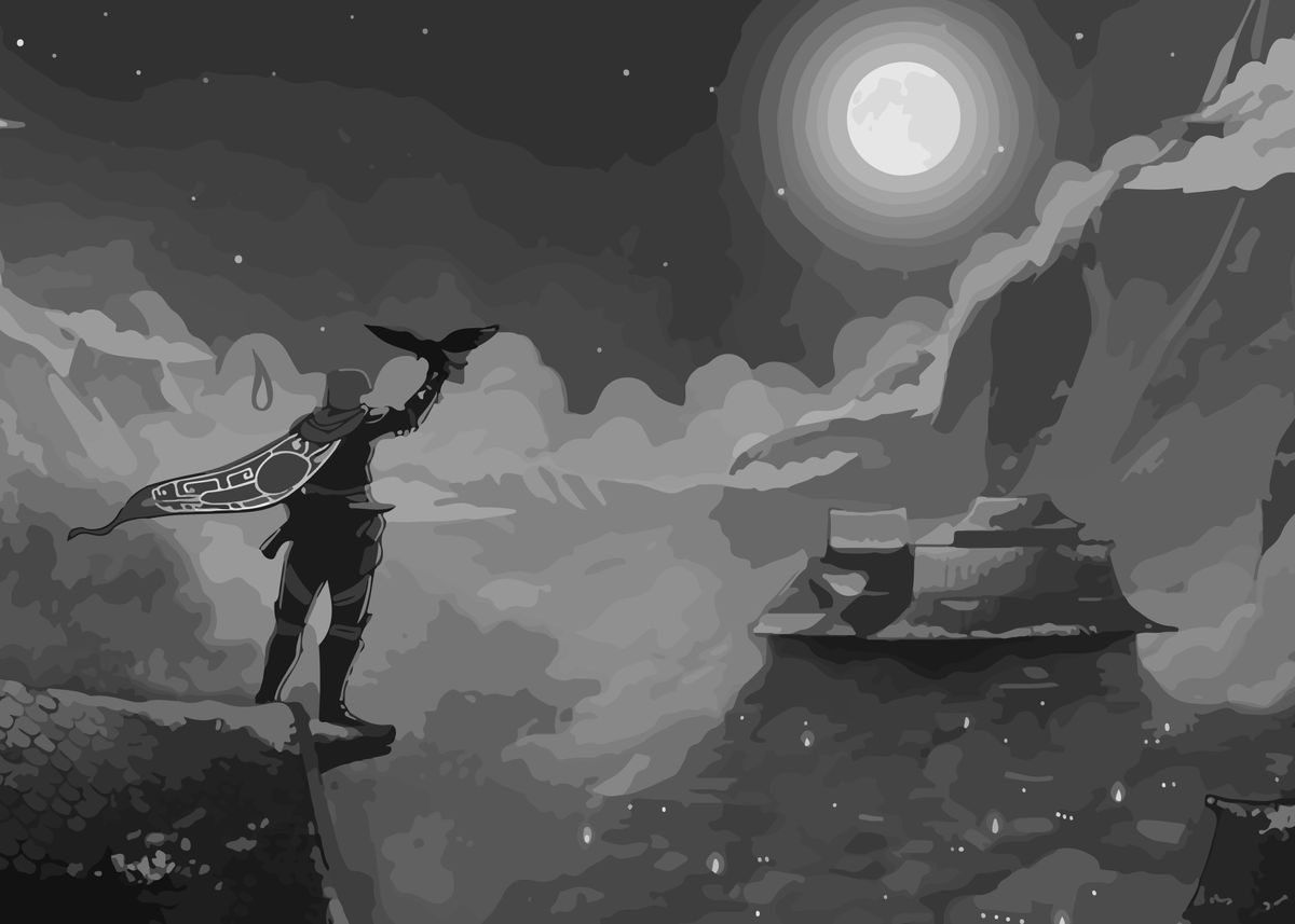 'The pathless' Poster, picture, metal print, paint by ALPHA PALERMO ...