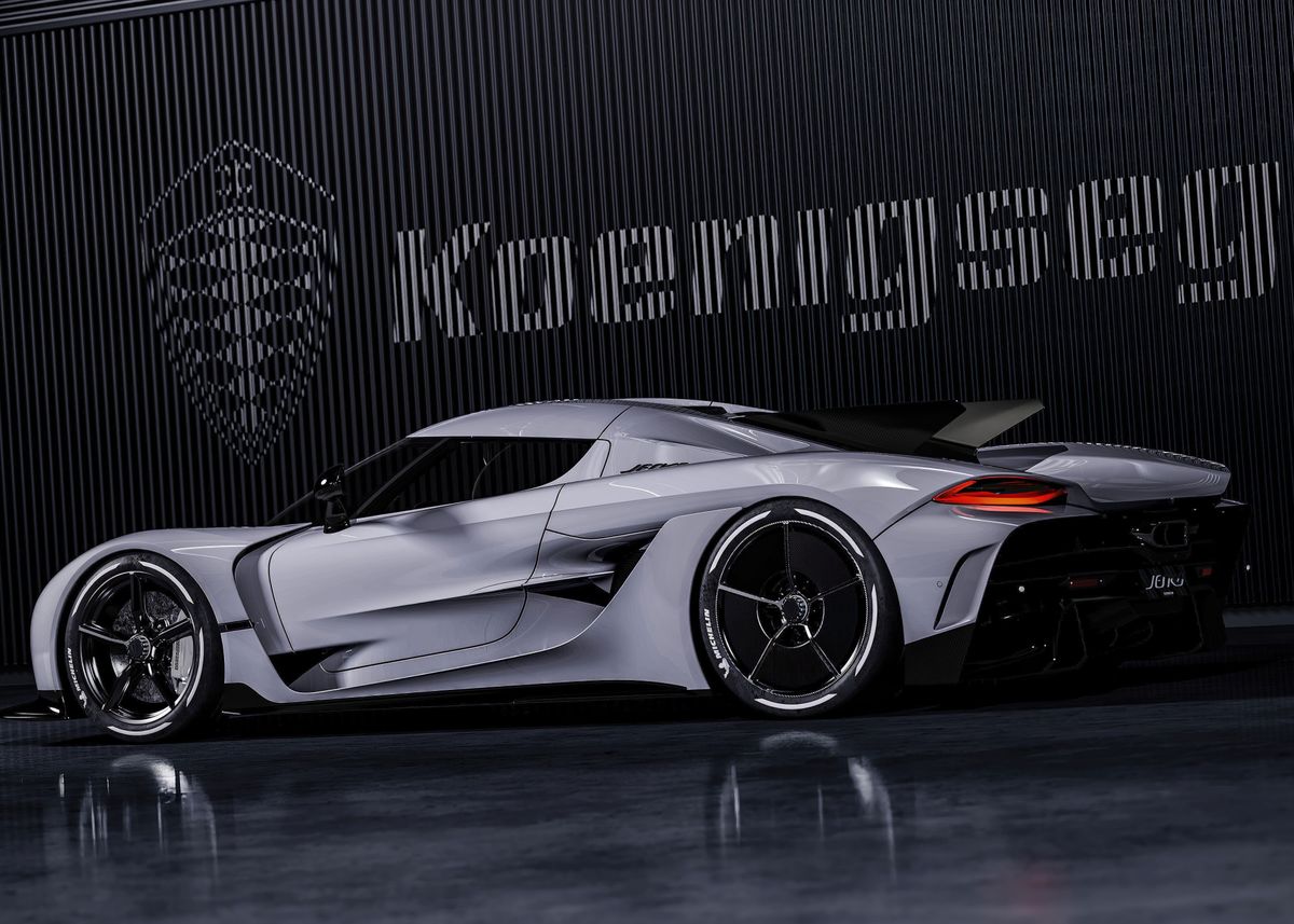 'Koenigsegg' Poster, picture, metal print, paint by Aaron Elmer | Displate