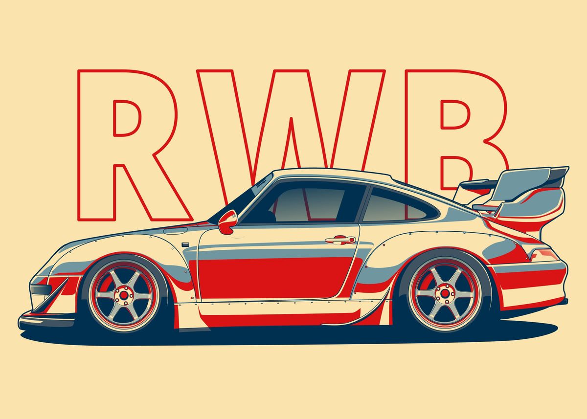 'RWB Hope Style' Poster, picture, metal print, paint by Deeo | Displate