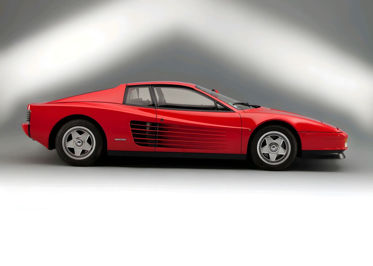 '1984 Ferrari Testarossa' Poster, picture, metal print, paint by Retro ...