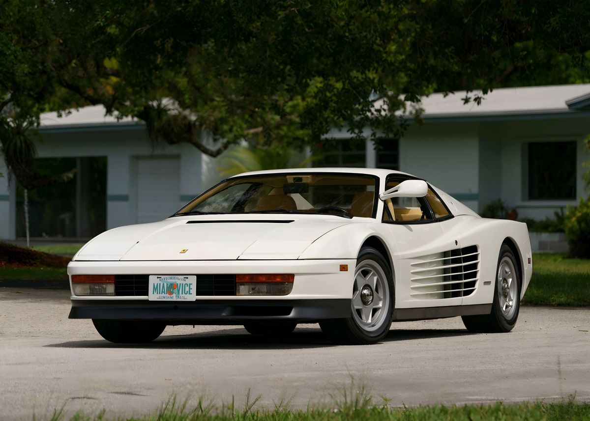 '1984 Ferrari Testarossa' Poster, picture, metal print, paint by Retro ...