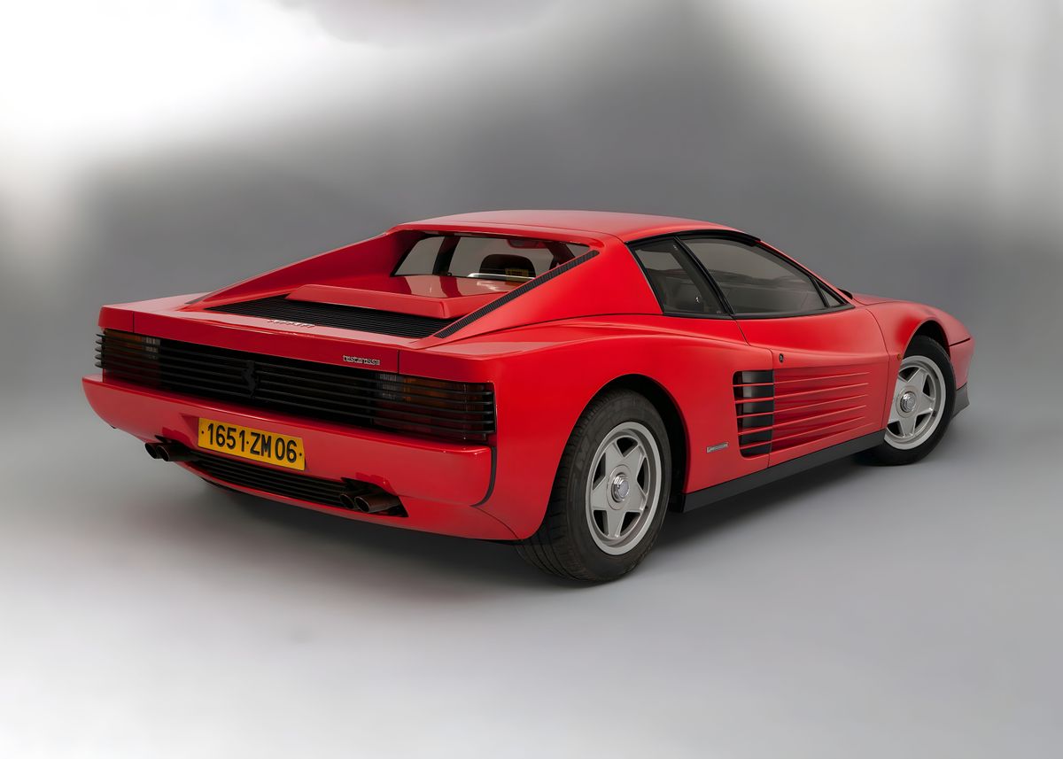 '1984 Ferrari Testarossa' Poster, picture, metal print, paint by Retro ...