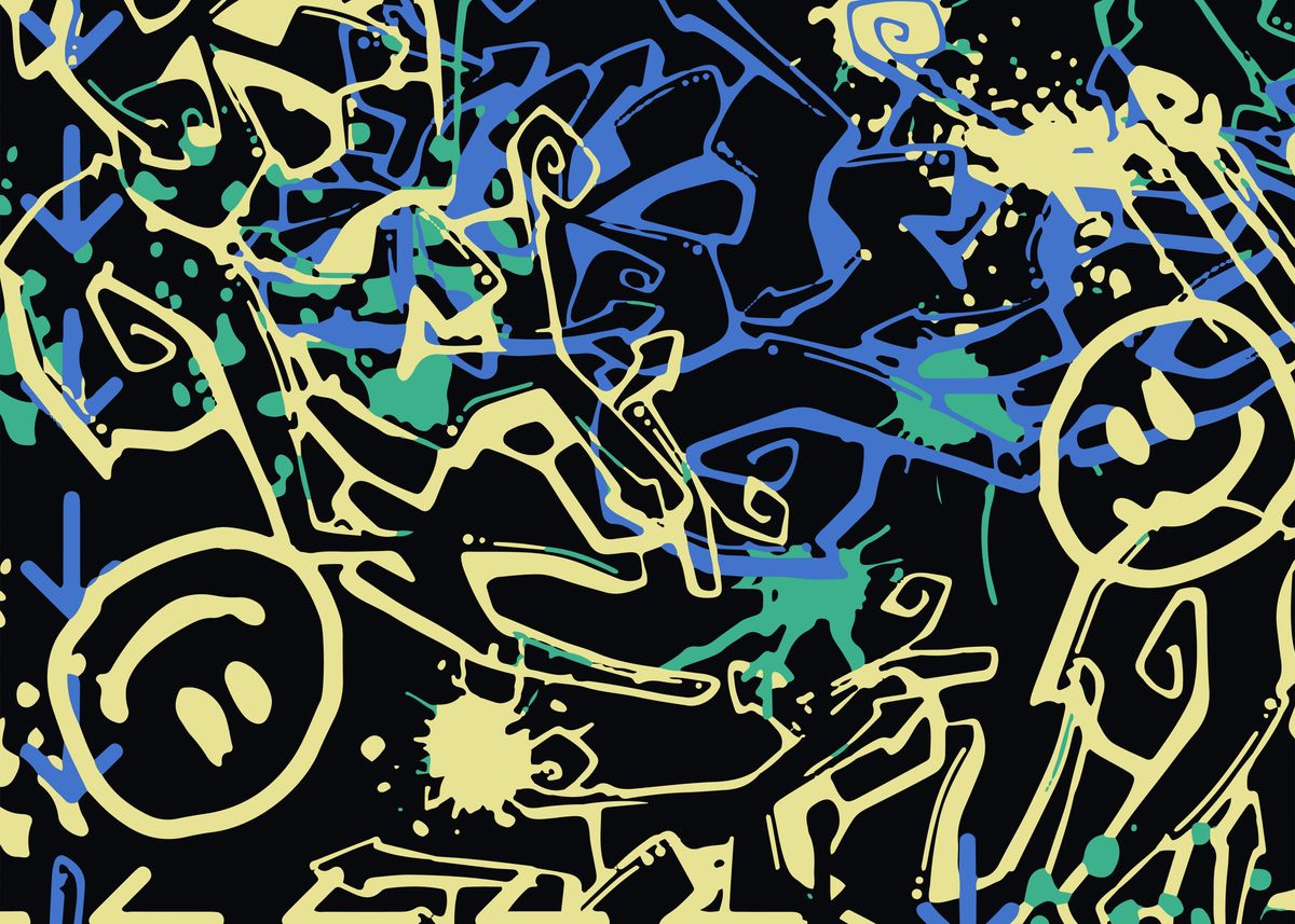 'Graffiti' Poster by Grafitti Poster | Displate