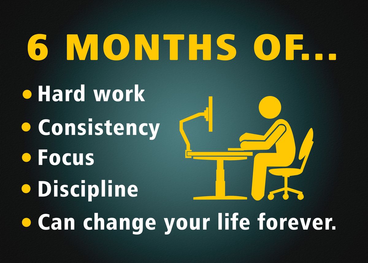 '6 Months Of Change Life ' Poster, picture, metal print, paint by QTK ...