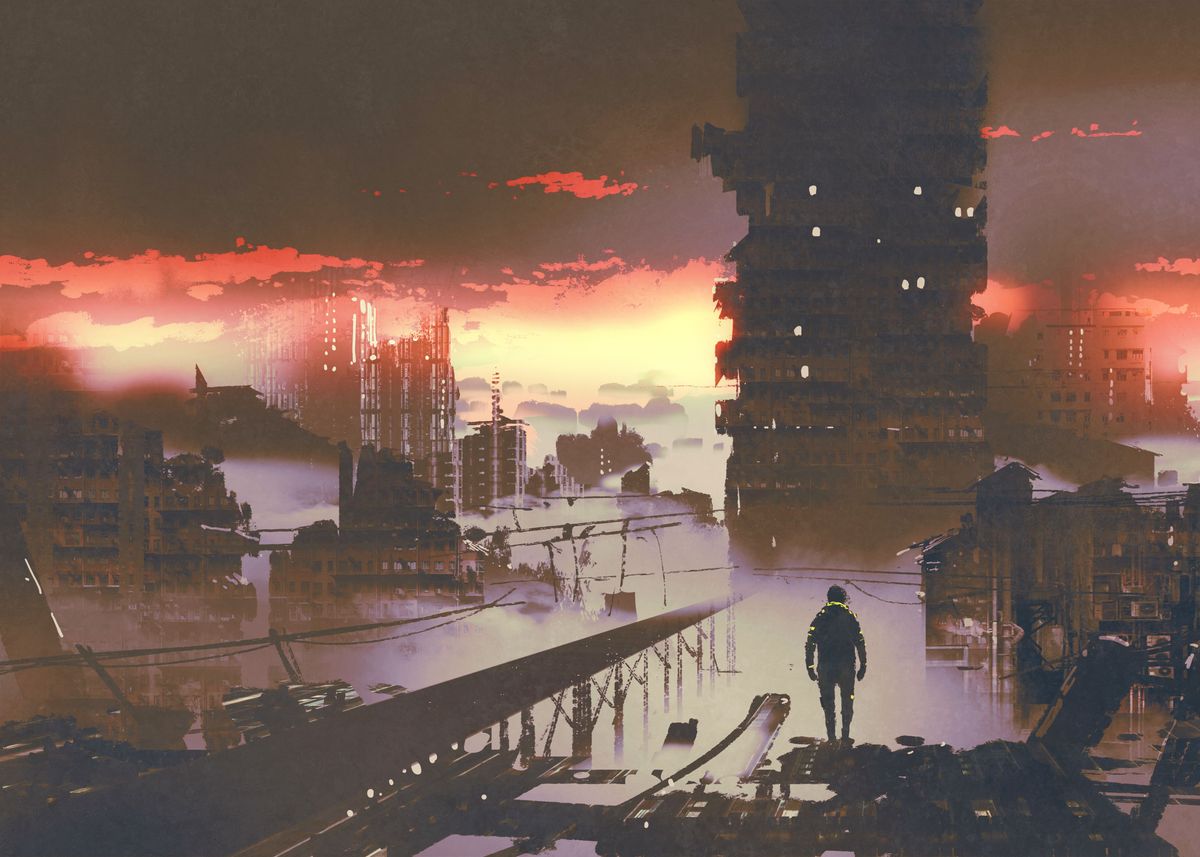 'Man Standing ' Poster, picture, metal print, paint by Fantasy Lord ...