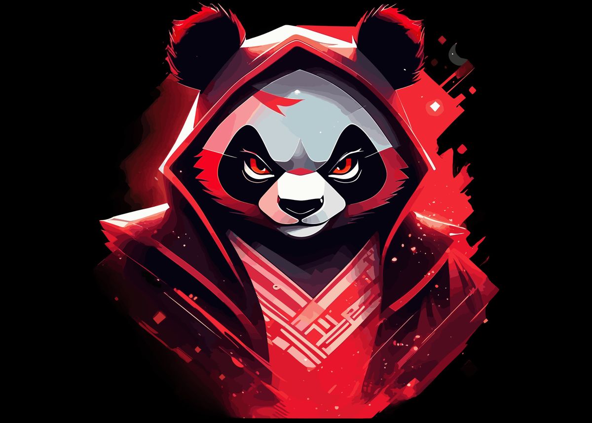 'Cool Panda' Poster, picture, metal print, paint by Dominustheus | Displate