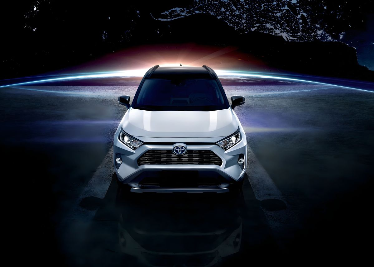 'Toyota RAV4 Hybrid' Poster, picture, metal print, paint by To Giyanto ...