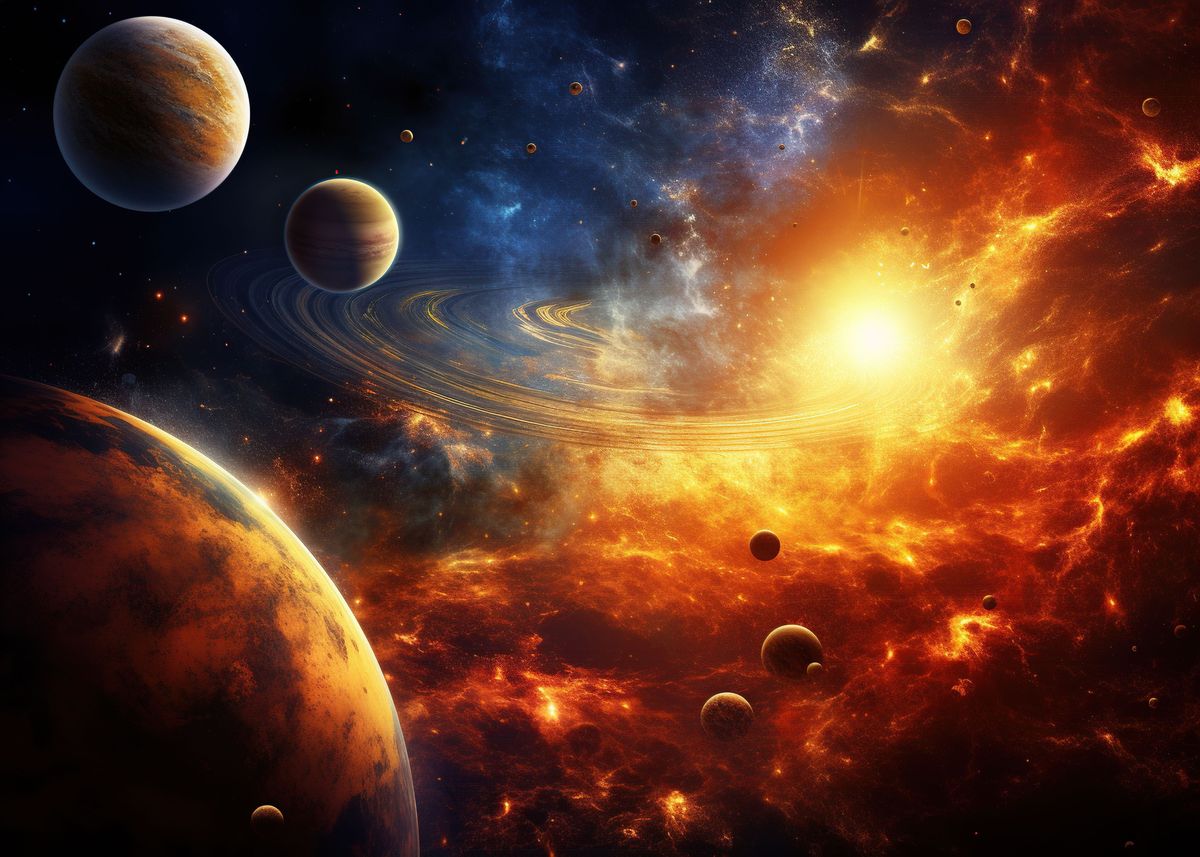 'Big bang space' Poster, picture, metal print, paint by Viva Studio ...