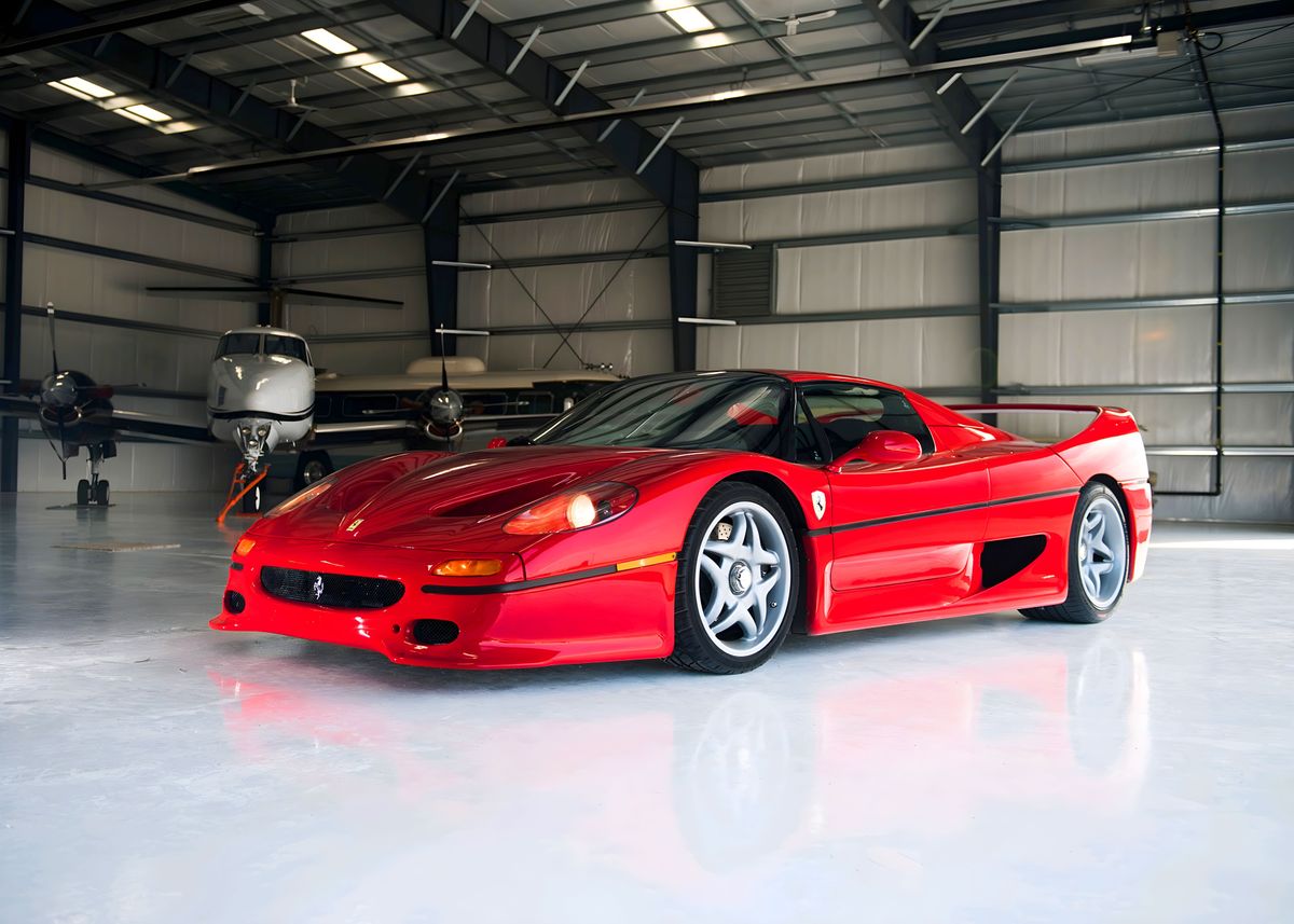 '1995 Ferrari F50' Poster, picture, metal print, paint by Retro Wave ...