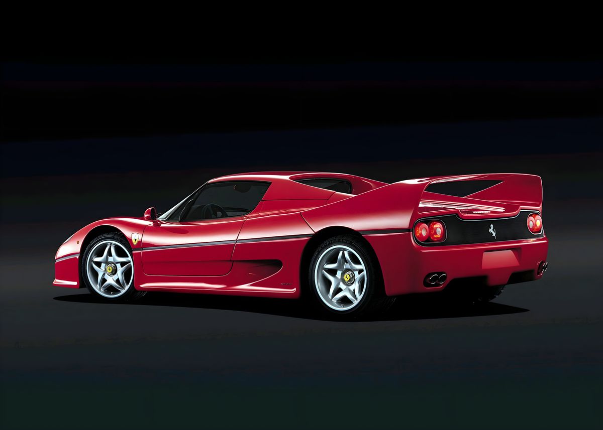 '1995 Ferrari F50' Poster, picture, metal print, paint by Retro Wave ...