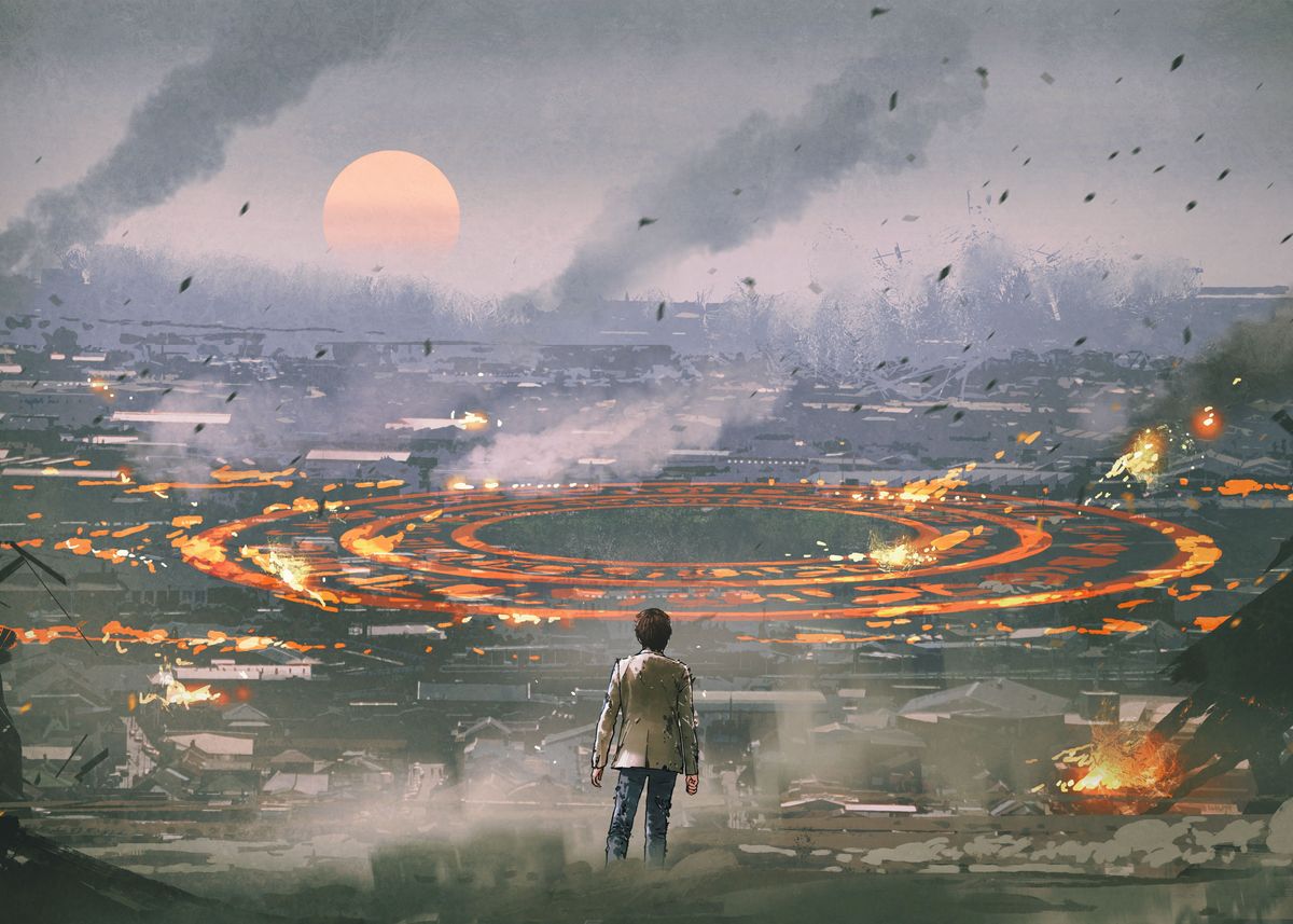 'Post Apocalypse Scene' Poster, picture, metal print, paint by Fantasy ...