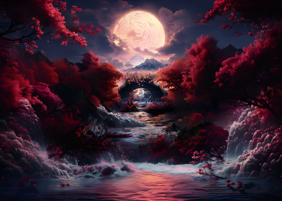 'Japanese Dream' Poster, picture, metal print, paint by ...