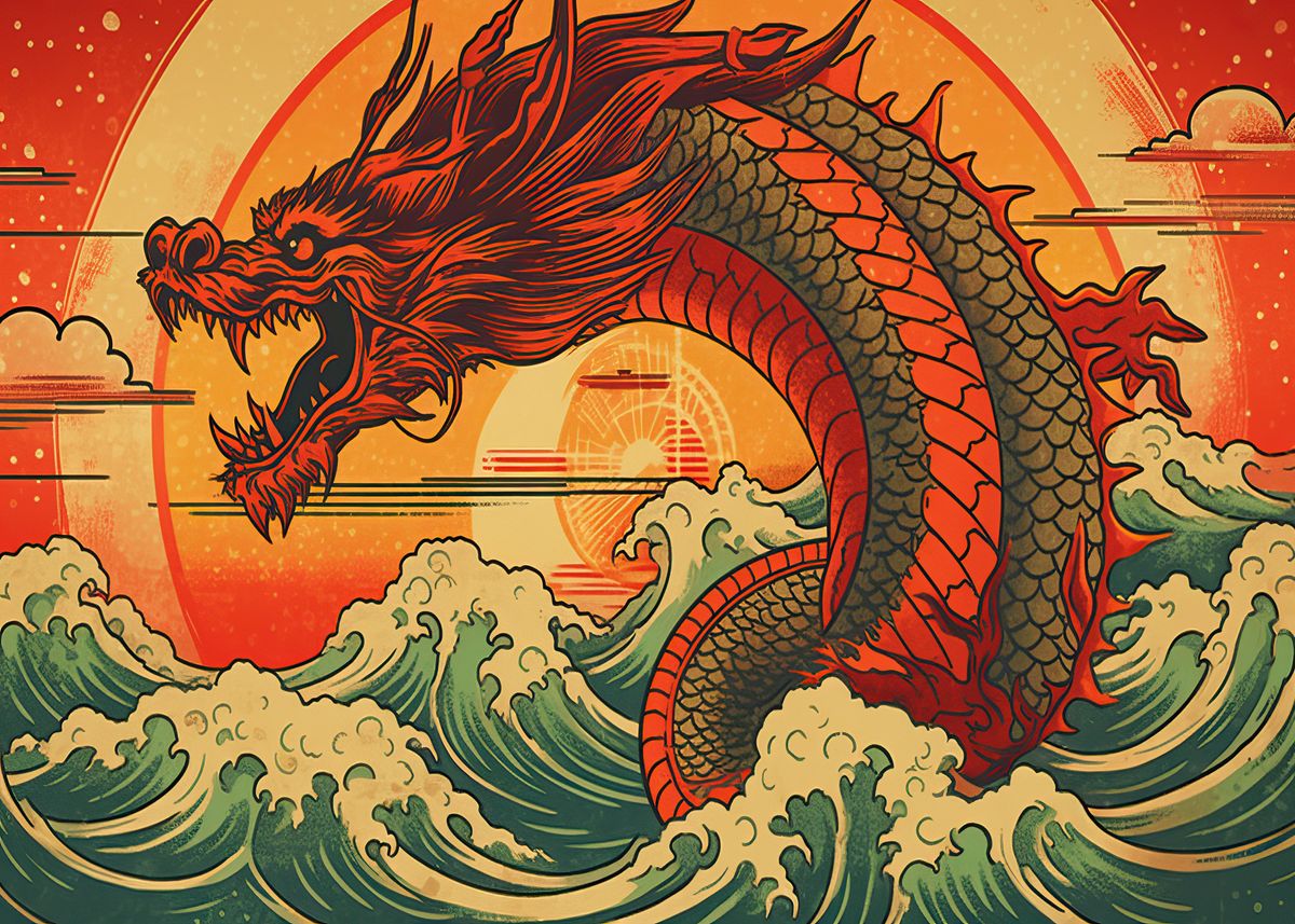 'Dragon Art' Poster, picture, metal print, paint by Jualan Halal | Displate