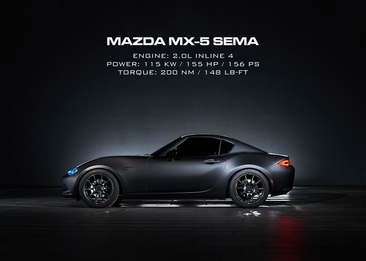 'Mazda MX5 SEMA' Poster, picture, metal print, paint by uart space ...