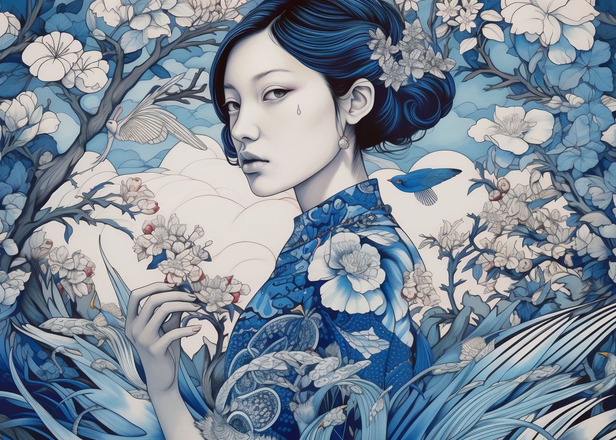 'Porcelain Girl No 2' Poster, picture, metal print, paint by Devon ...