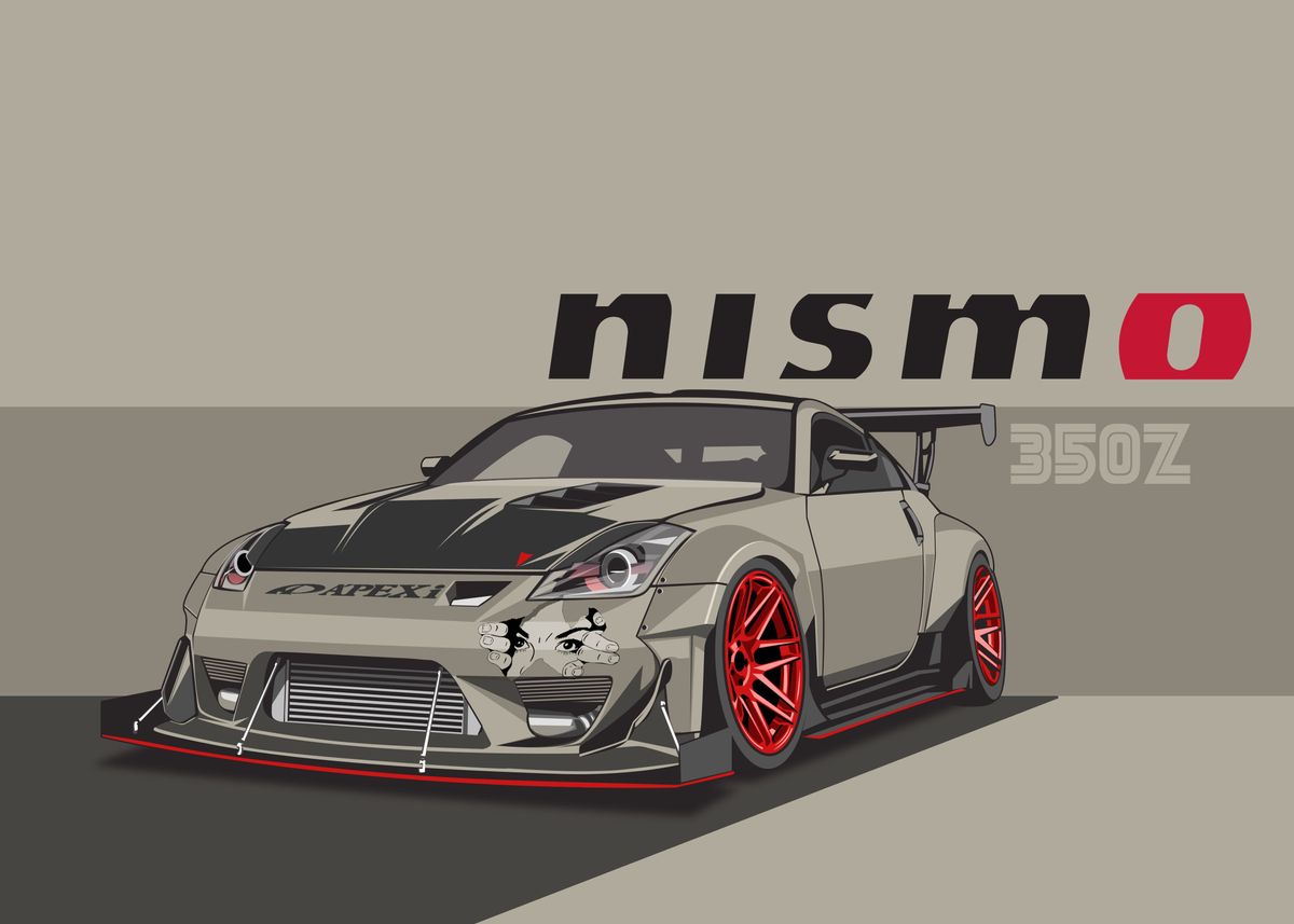 'Nissan 350z' Poster, picture, metal print, paint by Mark Andrew Sabas ...