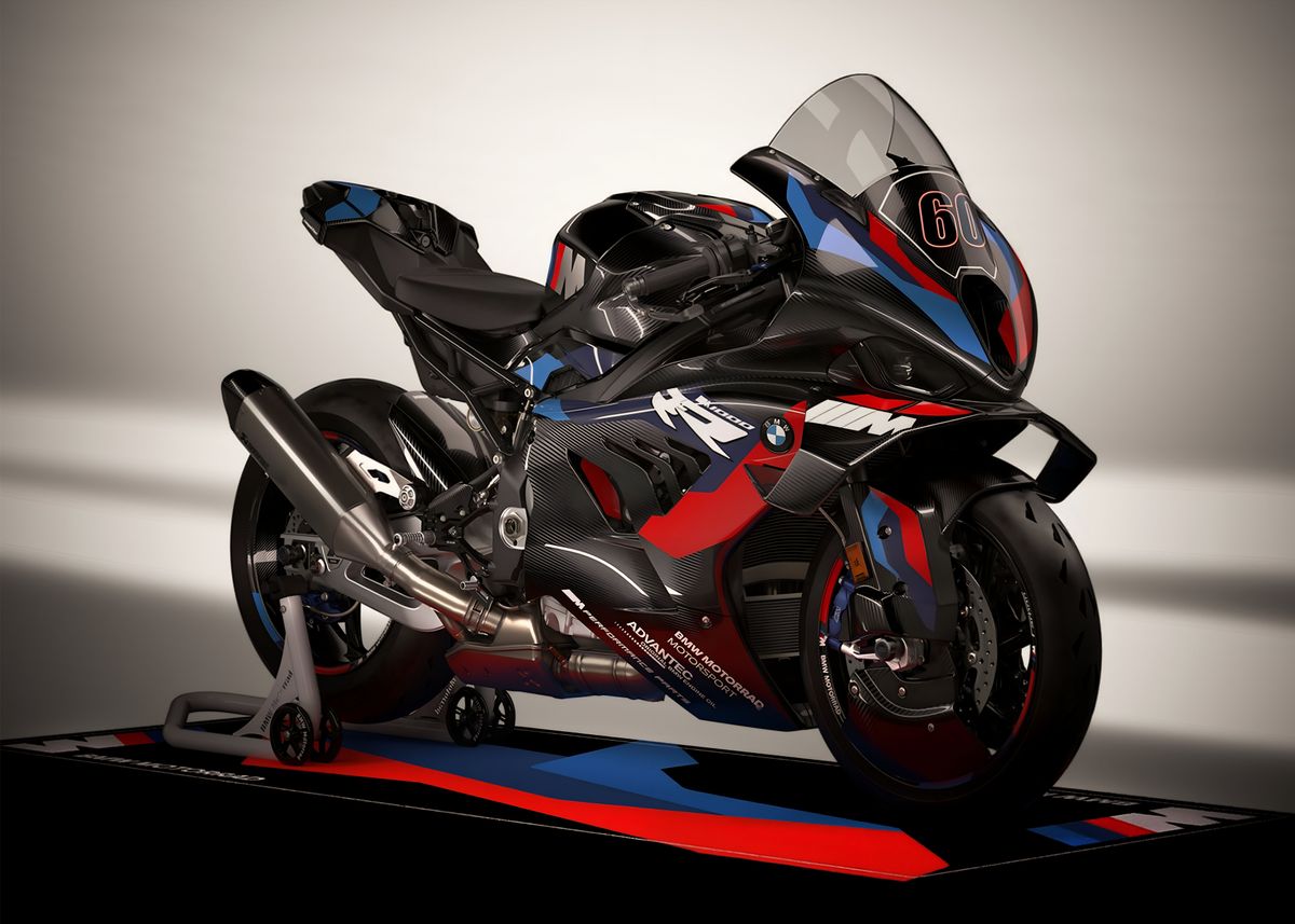 'BMW M1000RR DOCKING' Poster, picture, metal print, paint by Flux Lab ...