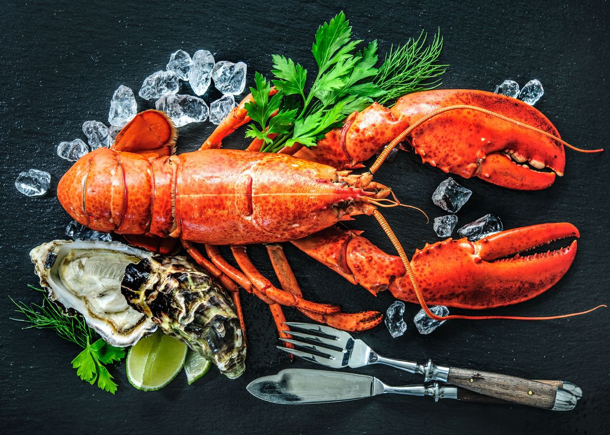 'crustacean seafood' Poster by Guru ELguerrero | Displate