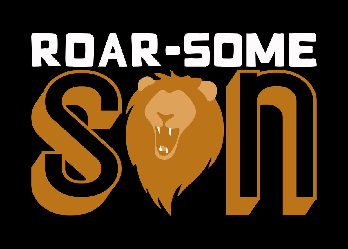 'Lion Roar Pun Son Love' Poster, picture, metal print, paint by ...