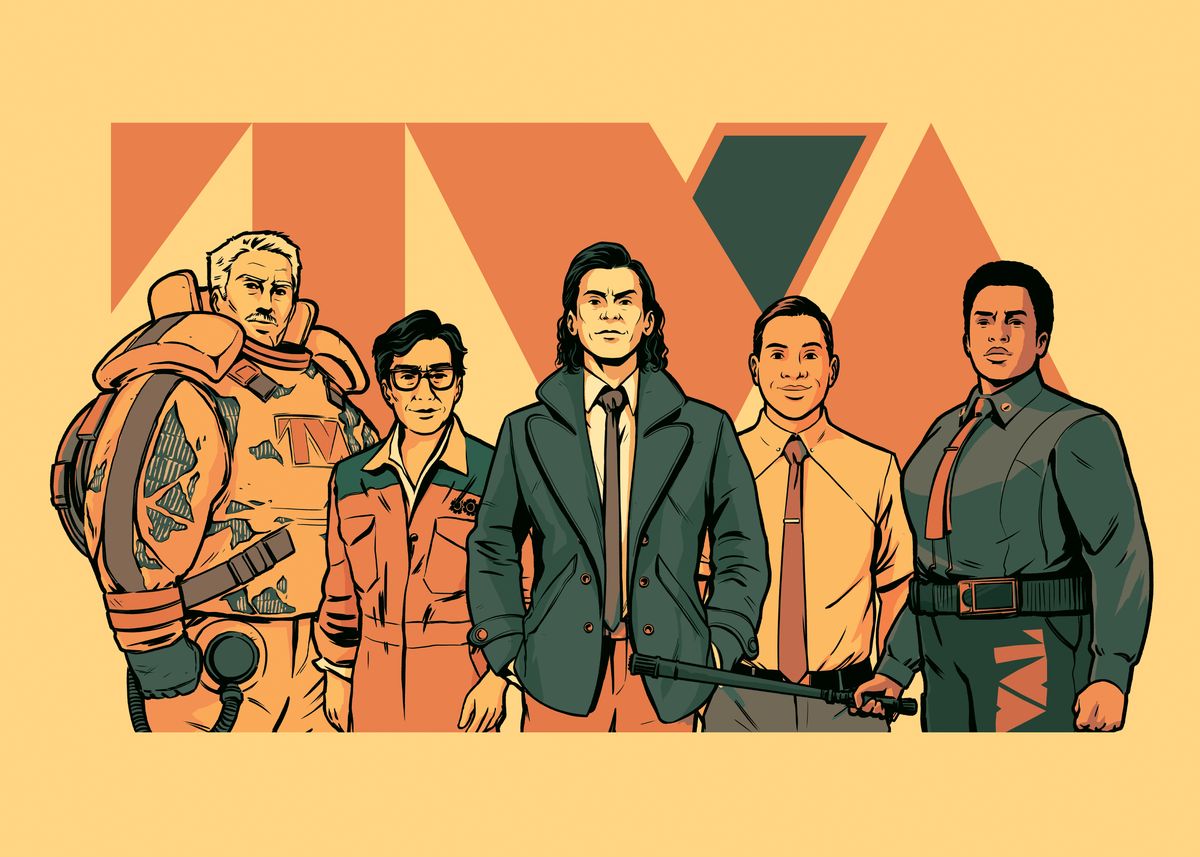 'TVA Family' Poster, picture, metal print, paint by Marvel | Displate