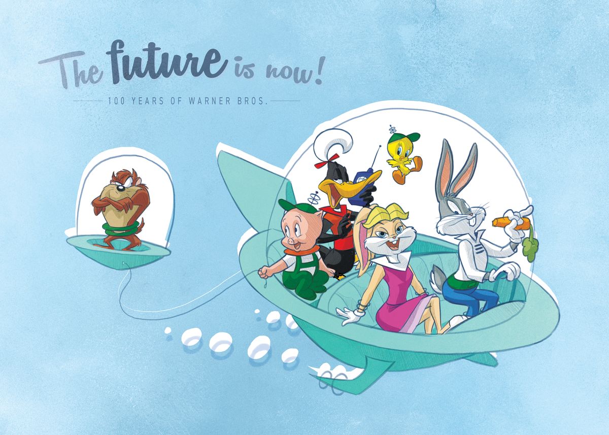 'The future is now!' Poster, picture, metal print, paint by Looney ...