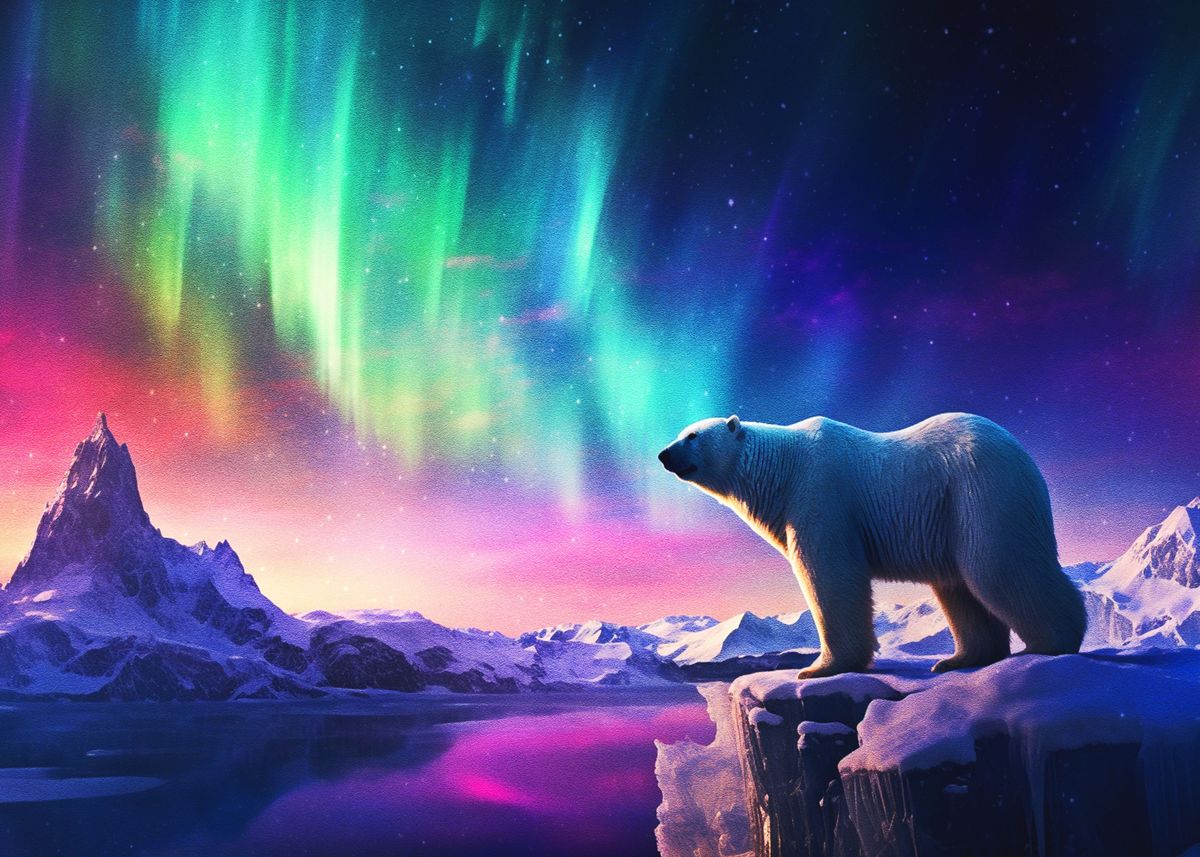 'Polar Bear' Poster, picture, metal print, paint by Coffee Design ...