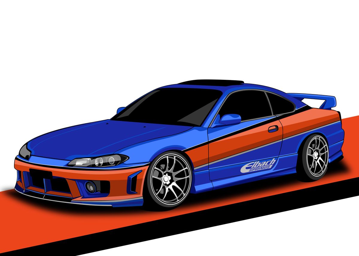 'Nissan S15' Poster, picture, metal print, paint by Mark Andrew Sabas ...