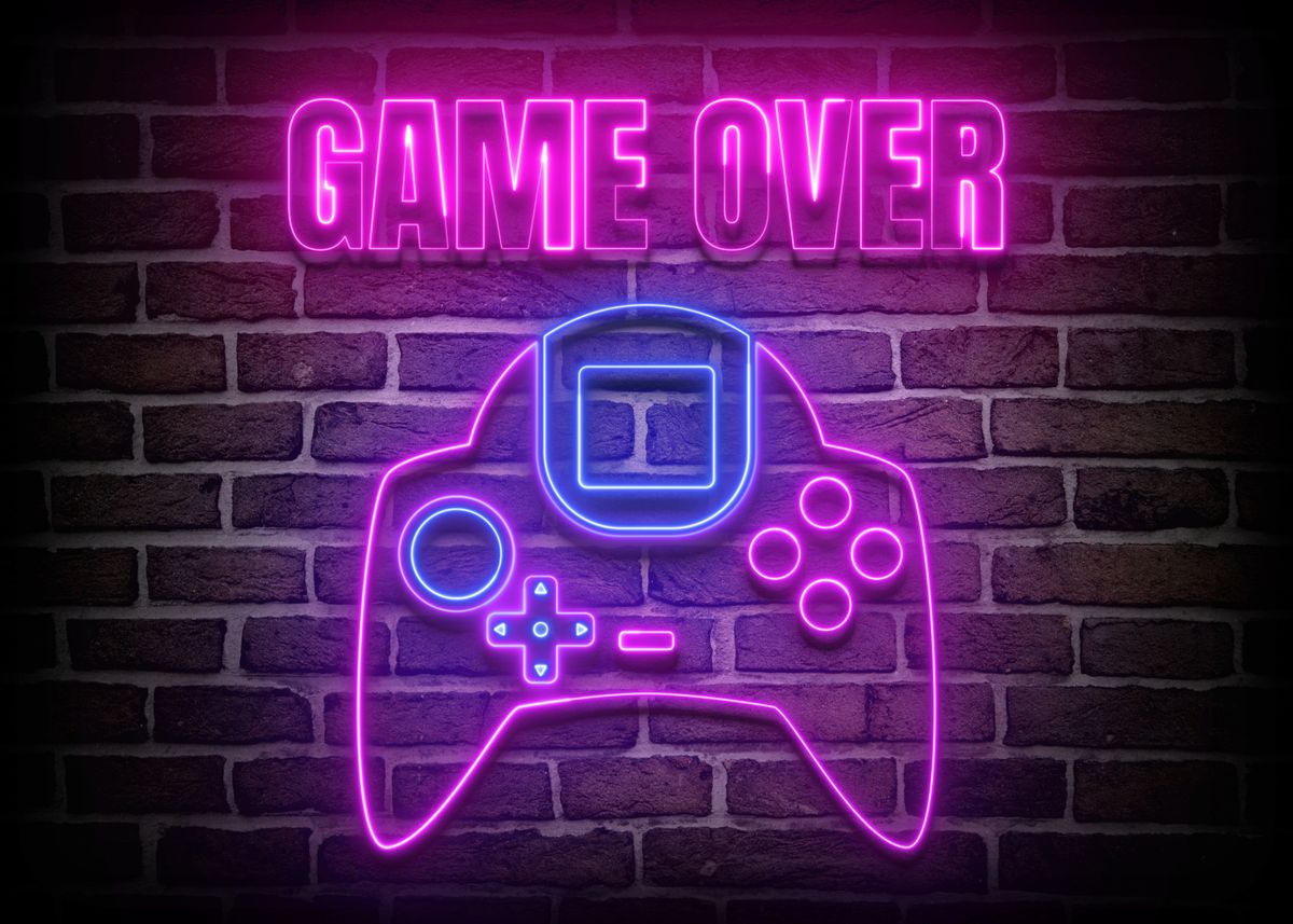'Game Is Over' Poster, picture, metal print, paint by CRAFTSSSTUDIO ...