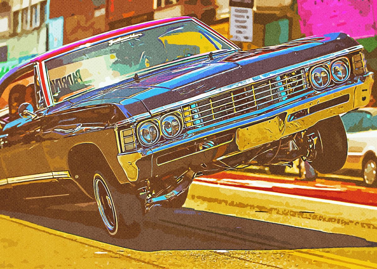 'Vintage American Car' Poster, picture, metal print, paint by Fachrul ...