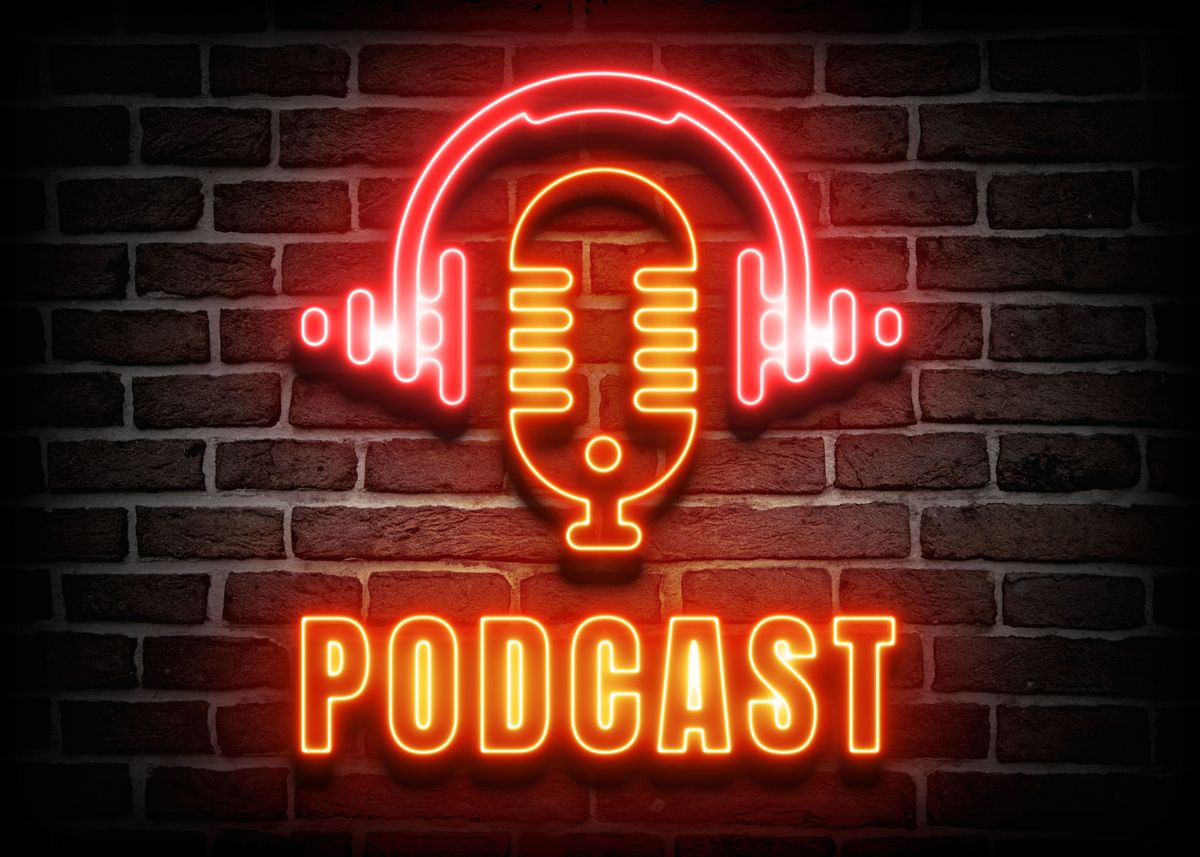 'Microphone Podcast ' Poster by CRAFTSSSTUDIO | Displate