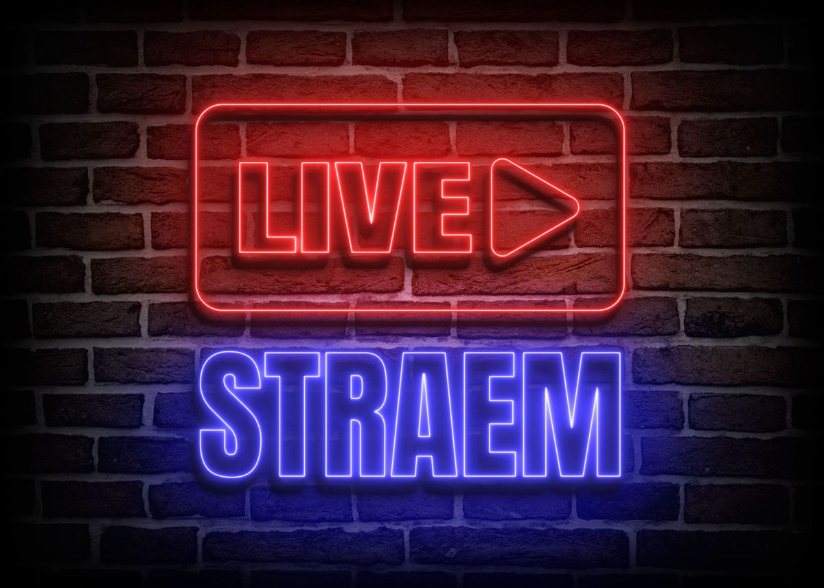 'Live Stream' Poster, picture, metal print, paint by CRAFTSSSTUDIO ...