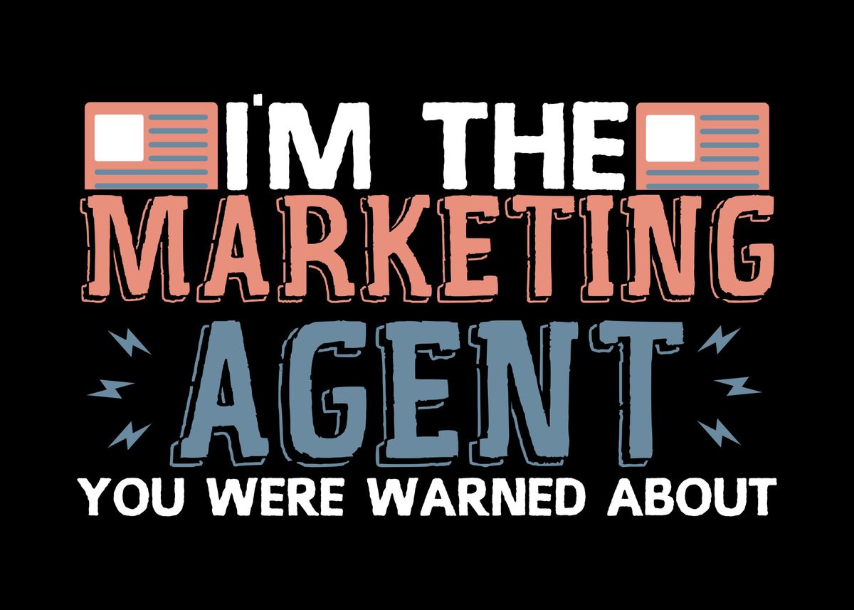 'Markter Joke Warning Leads' Poster by DesignatedDesigner | Displate