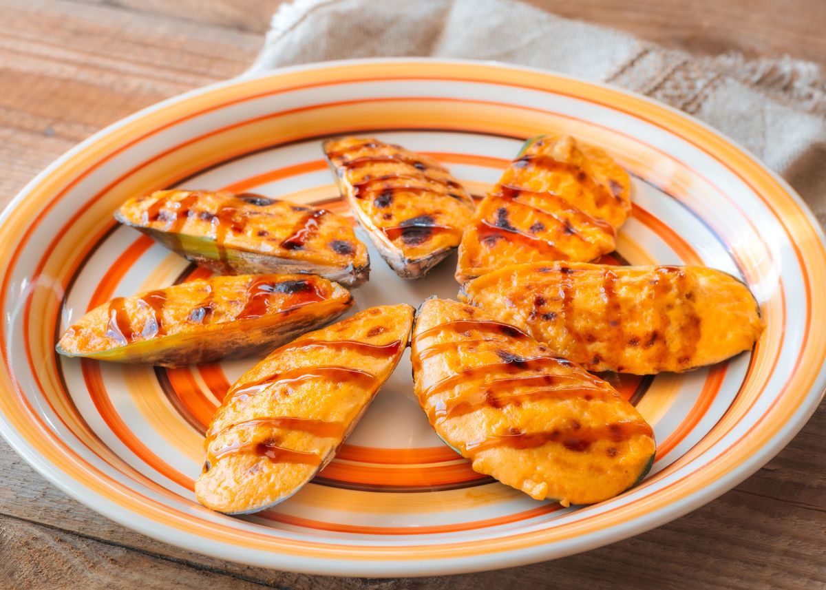 'Cheese stuffed mussels' Poster, picture, metal print, paint by Oleksandr Prokopenko | Displate