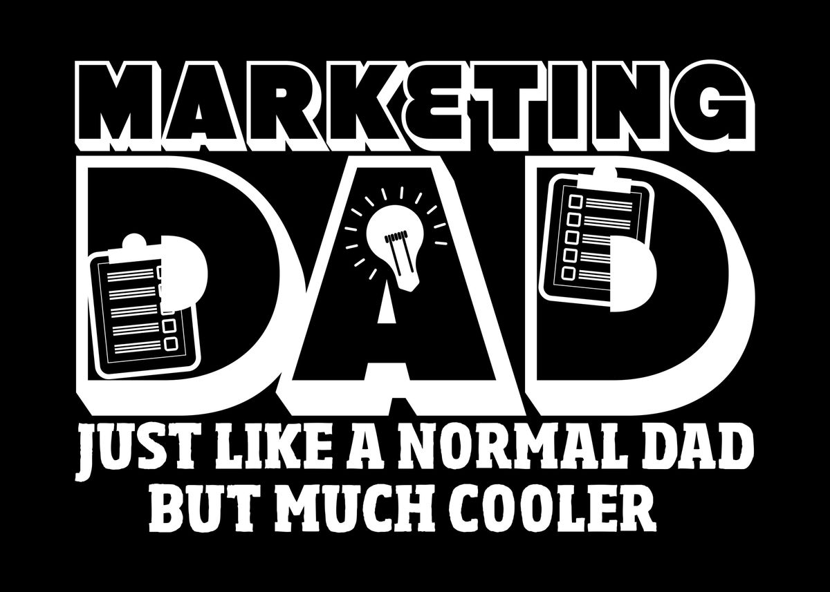 'Marketing Dad Joke Ranking' Poster, picture, metal print, paint by ...