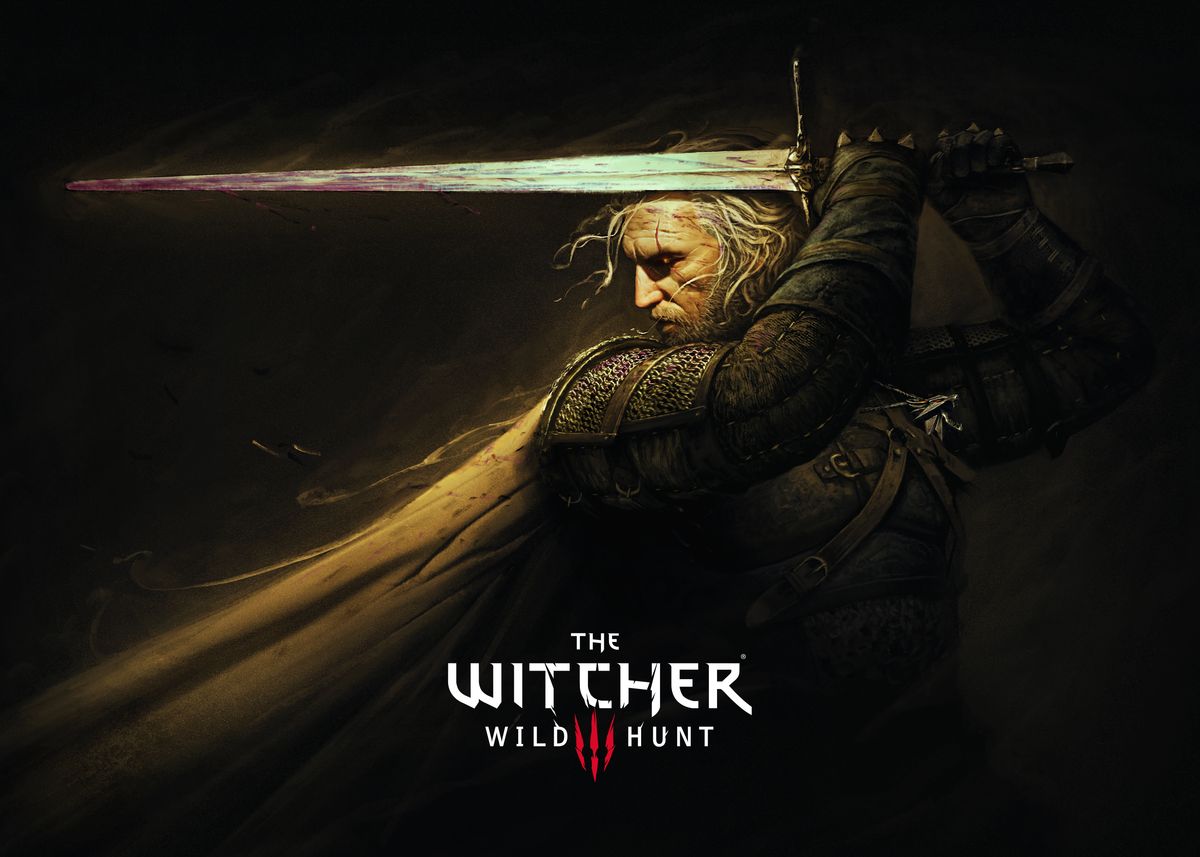'Witcher Horizontal Logo' Poster, picture, metal print, paint by ...