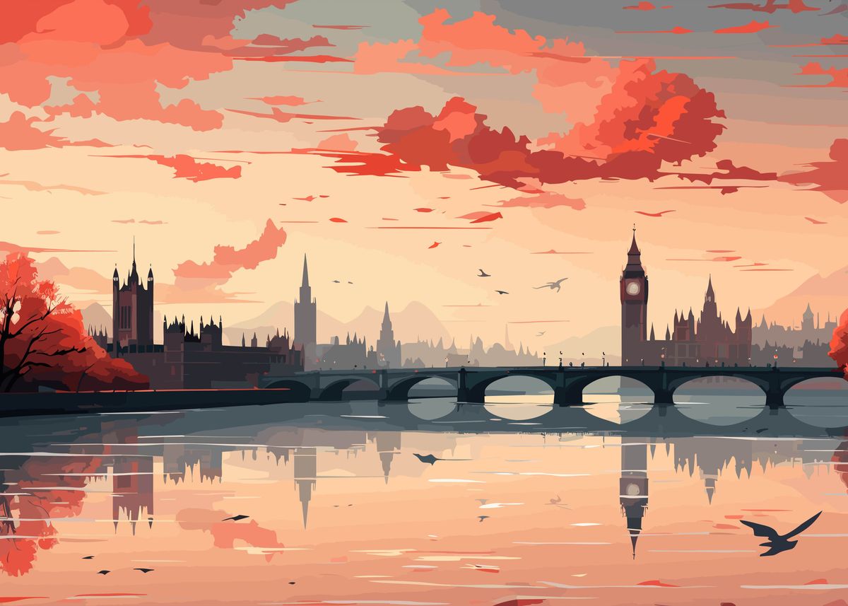 'Landscape Scenery' Poster, picture, metal print, paint by Ray Mason ...