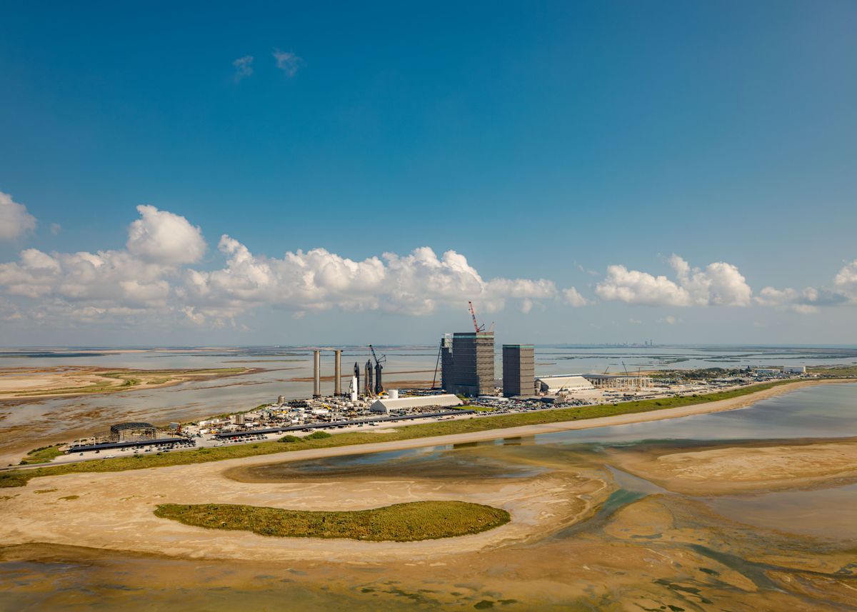 'SpaceX Starbase Aerial' Poster, picture, metal print, paint by Felix ...