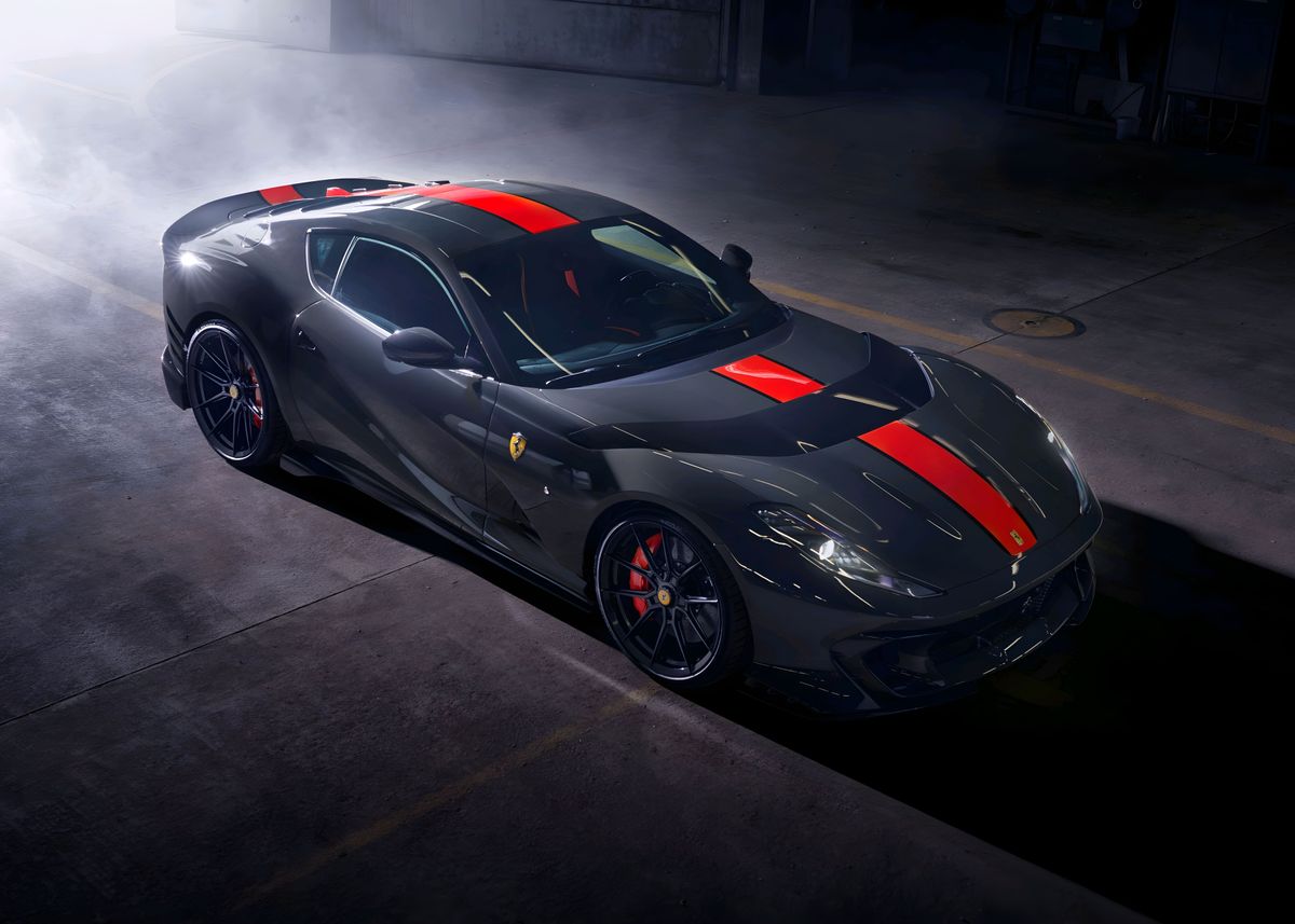 'Ferrari 812' Poster, picture, metal print, paint by Racing cars | Displate